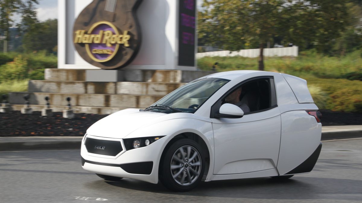 Electra Meccanica Solo: el extraño coche eléctrico de tres ruedas