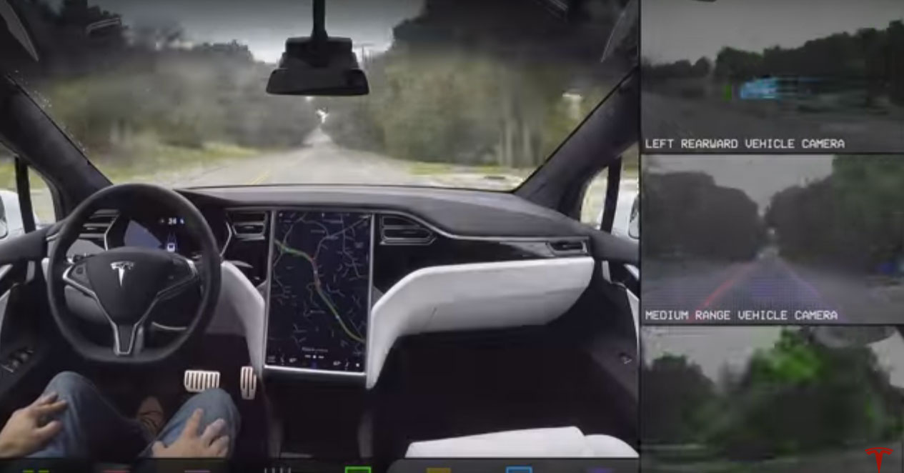 Este vídeo enseña en detalle cómo funciona el coche autónomo de Tesla