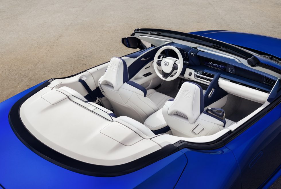 El Lexus LC Convertible transforma el elegante cupé en un descapotable