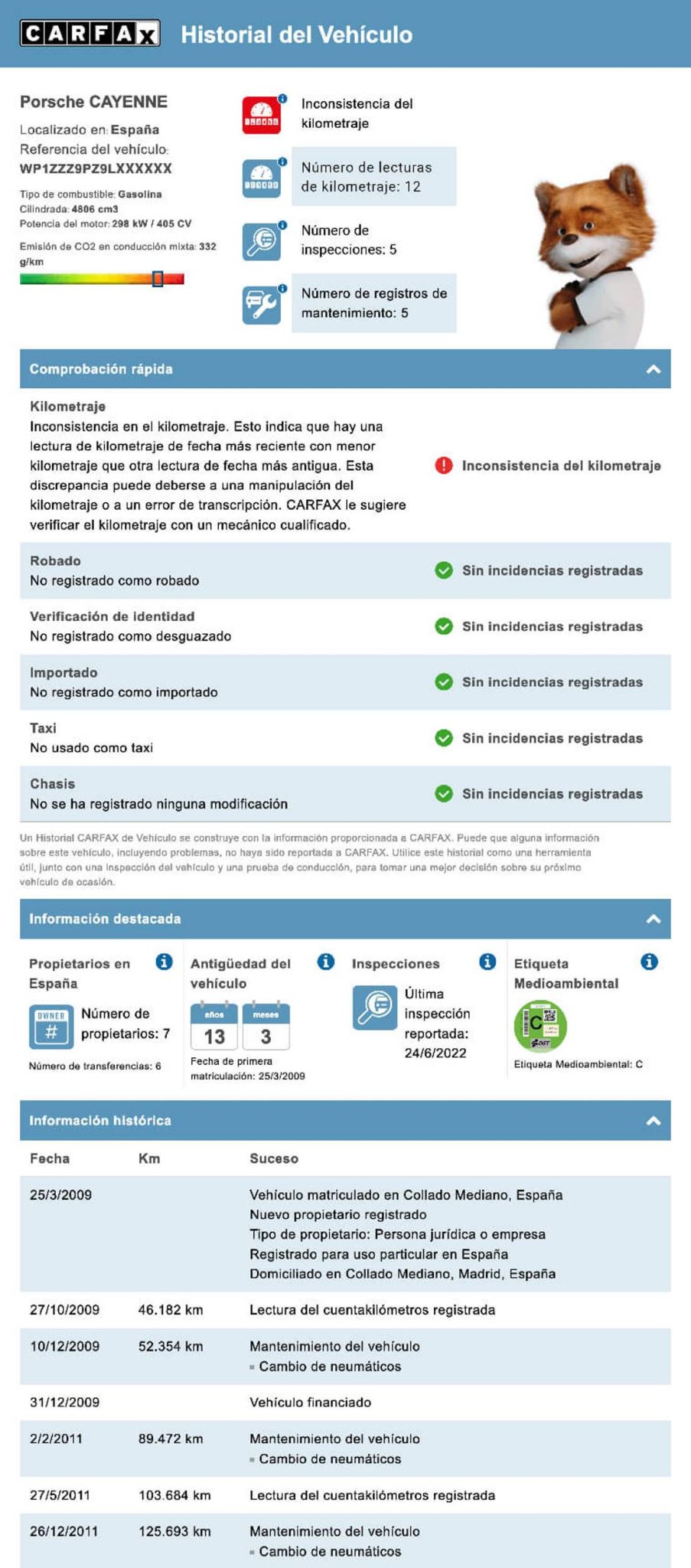Informe Carfax: qué es, cómo obtenerlo y cuánto cuesta