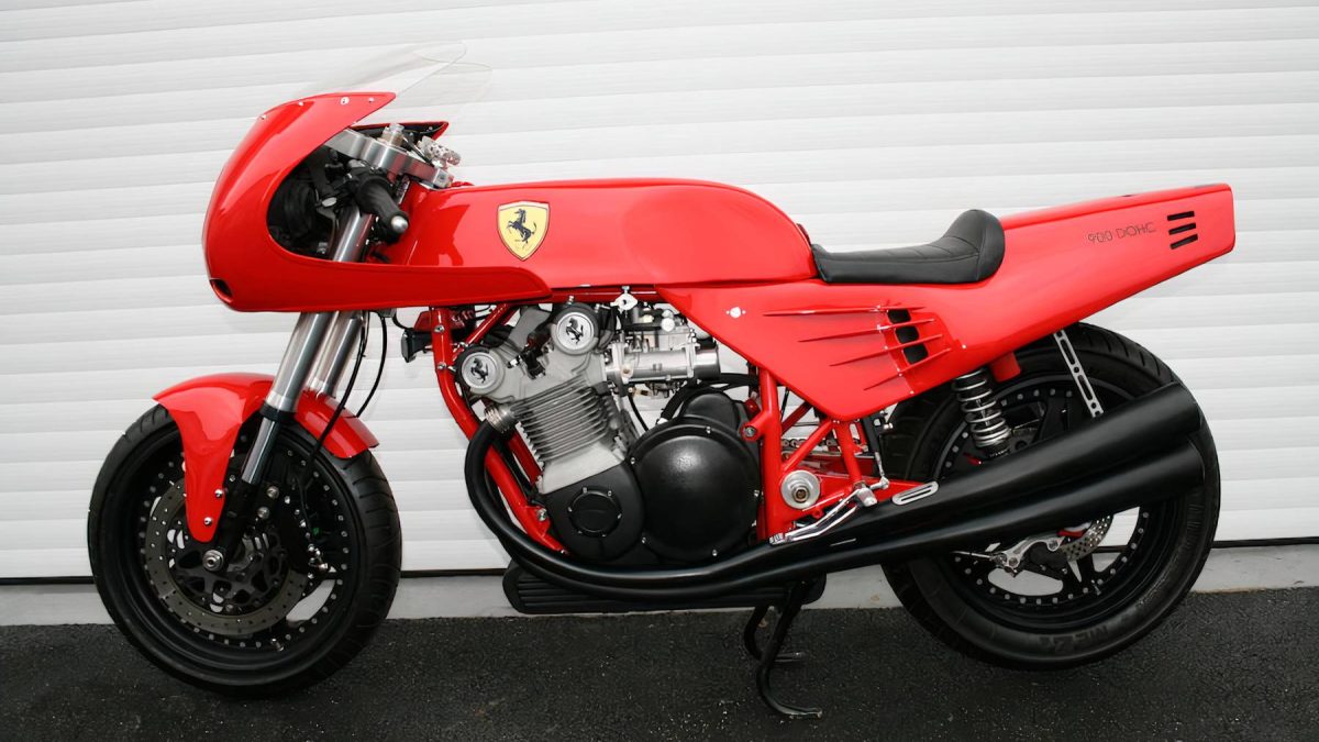 La historia de la moto de Ferrari, un modelo único