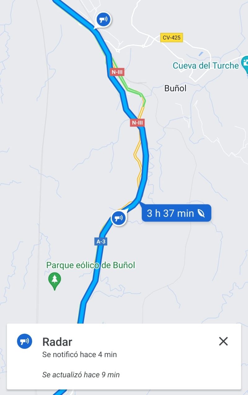 Google Maps avisa si hay radares en la ruta: ¿cómo activarlo?