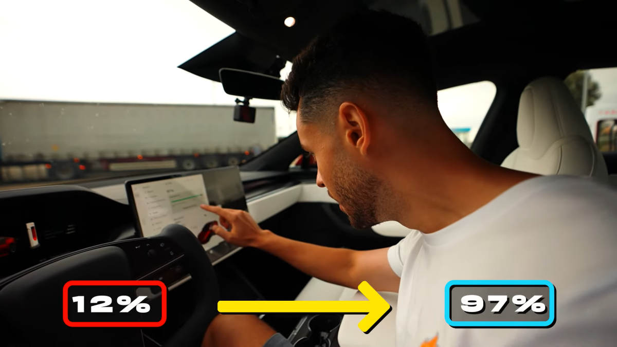 616 kilómetros y siete horas de viaje: ¿sobrevivirá el Tesla de TheGrefg?