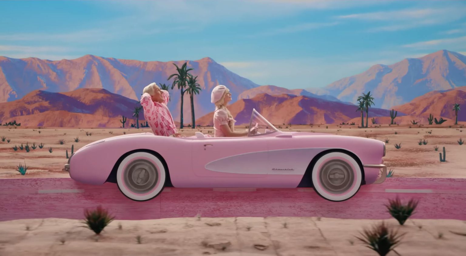 Este es el icónico descapotable que se está aprovechado del éxito de Barbie