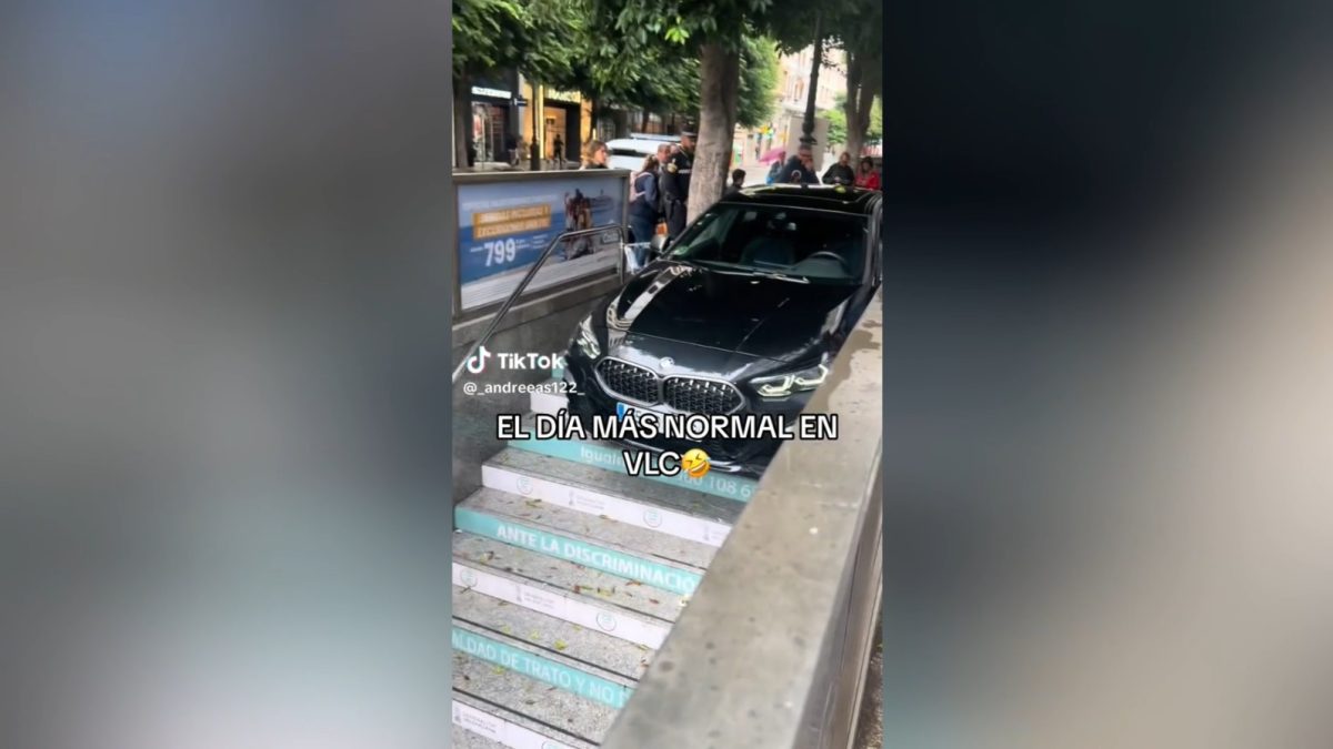 Un conductor ebrio empotra su BMW en el metro de Valencia: su ...
