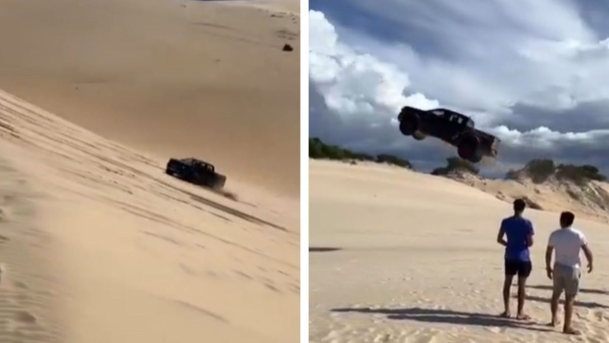 El vídeo viral del que todos hablan: 'vuela' en un Ford Ranger sobre un ...