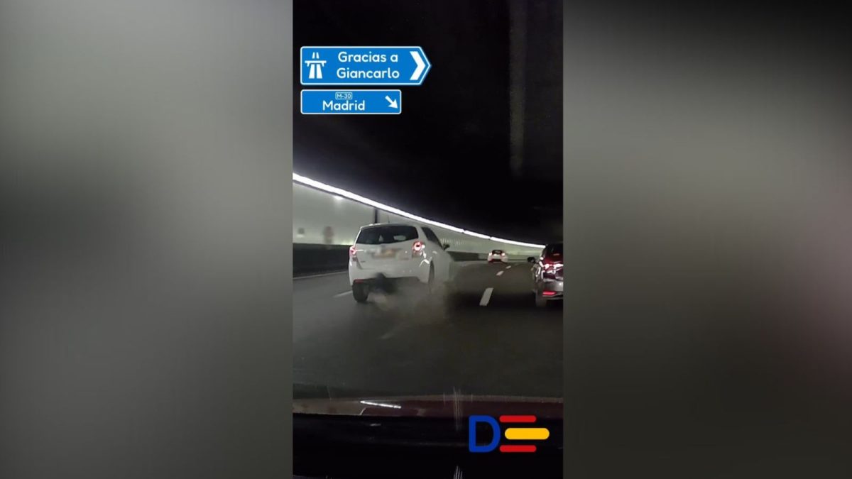 El verdadero Mario Kart en la M-30: este conductor se encuentra una ...