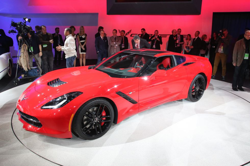 El Corvette se pasea por Detroit